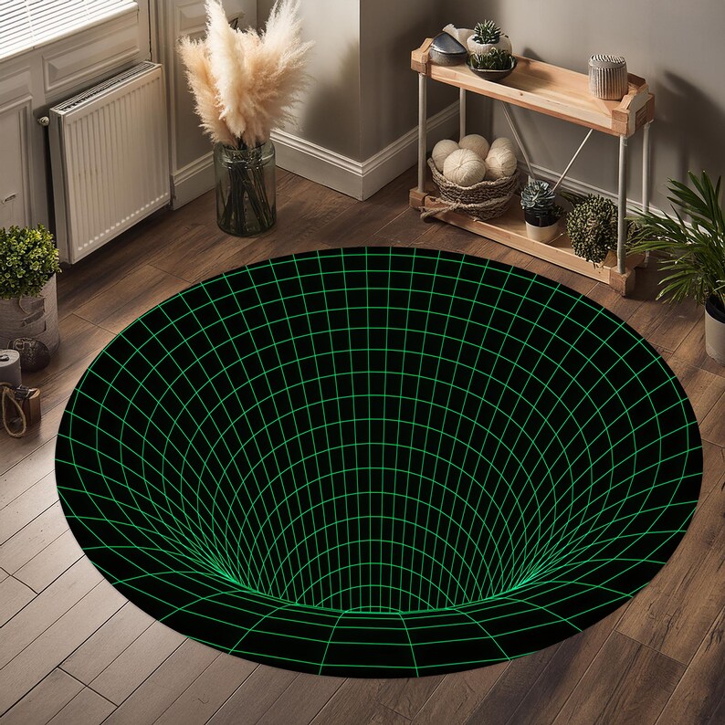 Optical Illusion Rug, Illusion Rug, Optical Illusion, Vortex Illusion ...