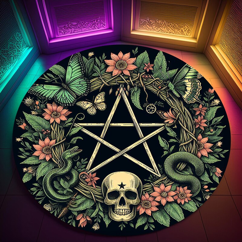 Pentagram Rug - Etsy