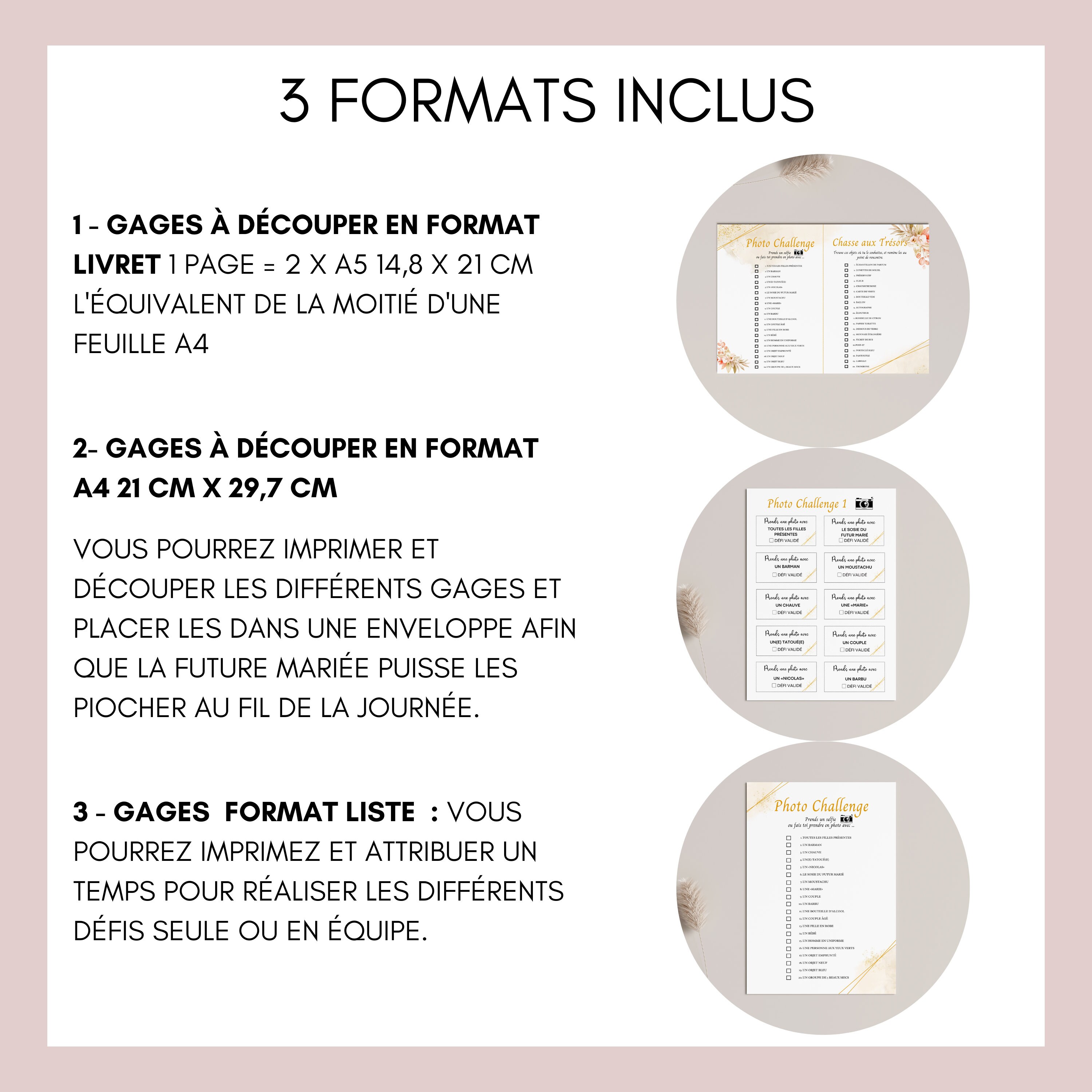Jeux EVJF à imprimer - 60 Gages, Défis & Challenges pour un enterrement ...