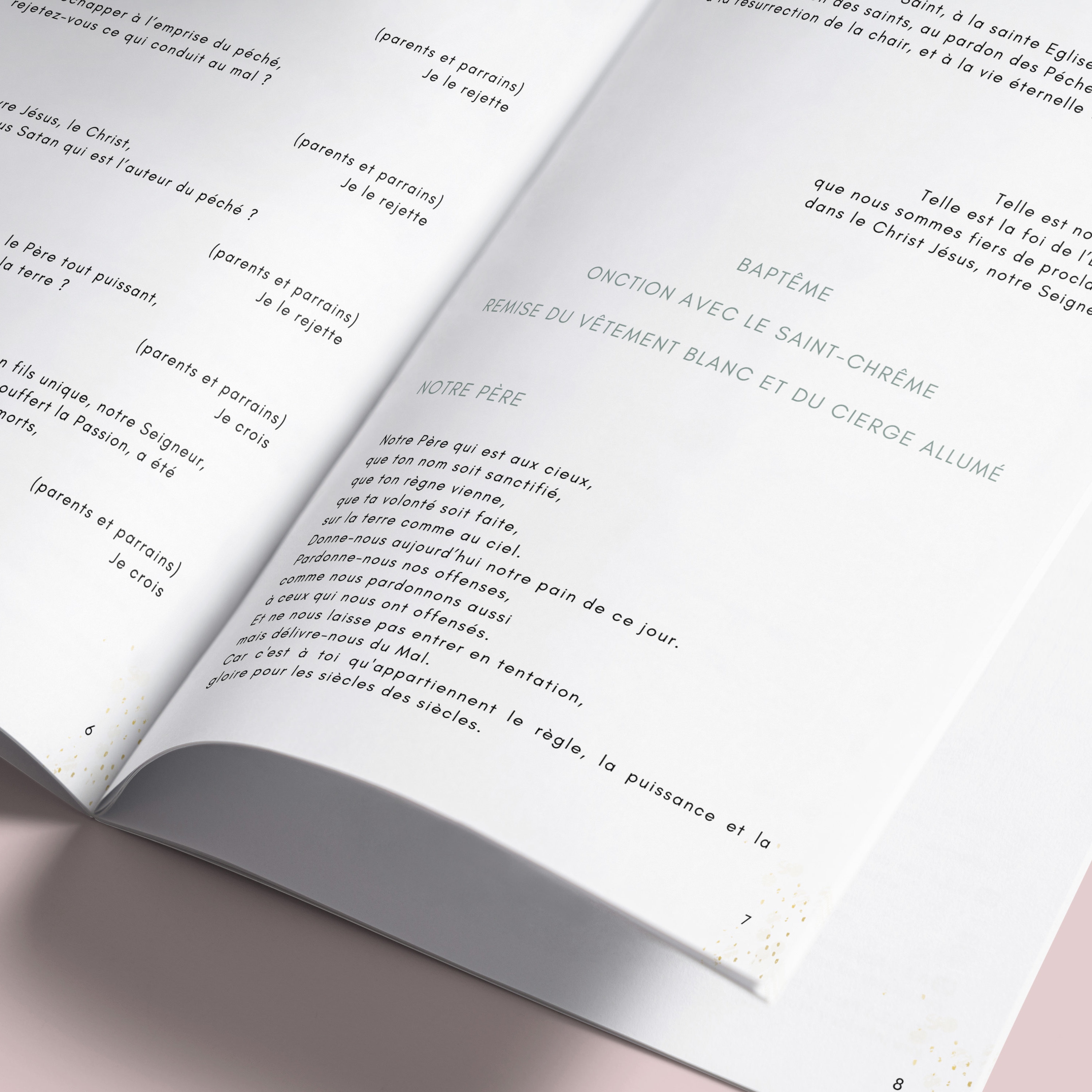 Livret De Messe Baptême à Personnaliser Sur Canva - Livret De Messe ...
