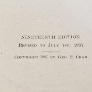 1887 France Map! Europe & Switzerland! Framable Original Lithograph Map ...