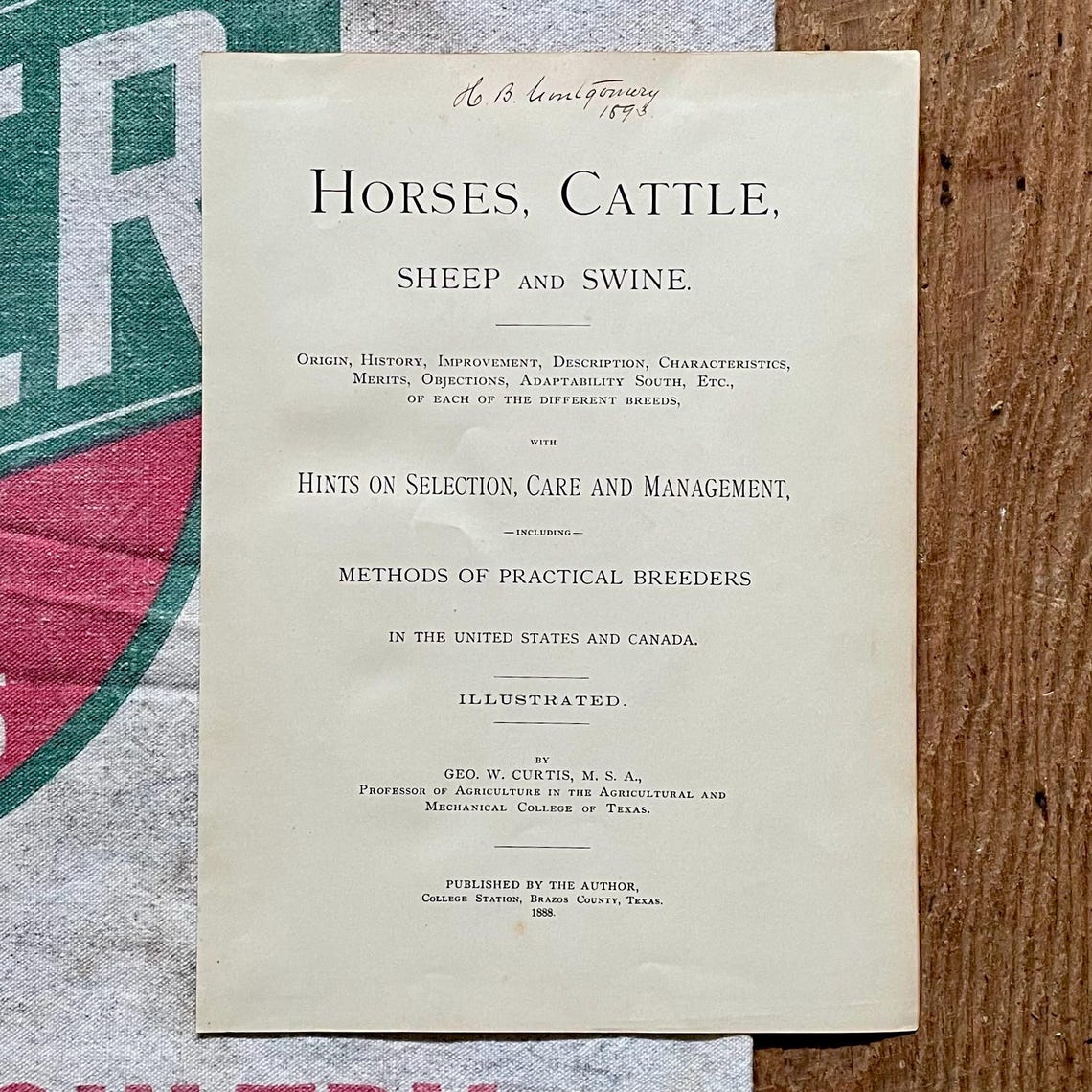 1888 Aberdeen Angus Bull, Baron Valiant Print Original Illustration ...