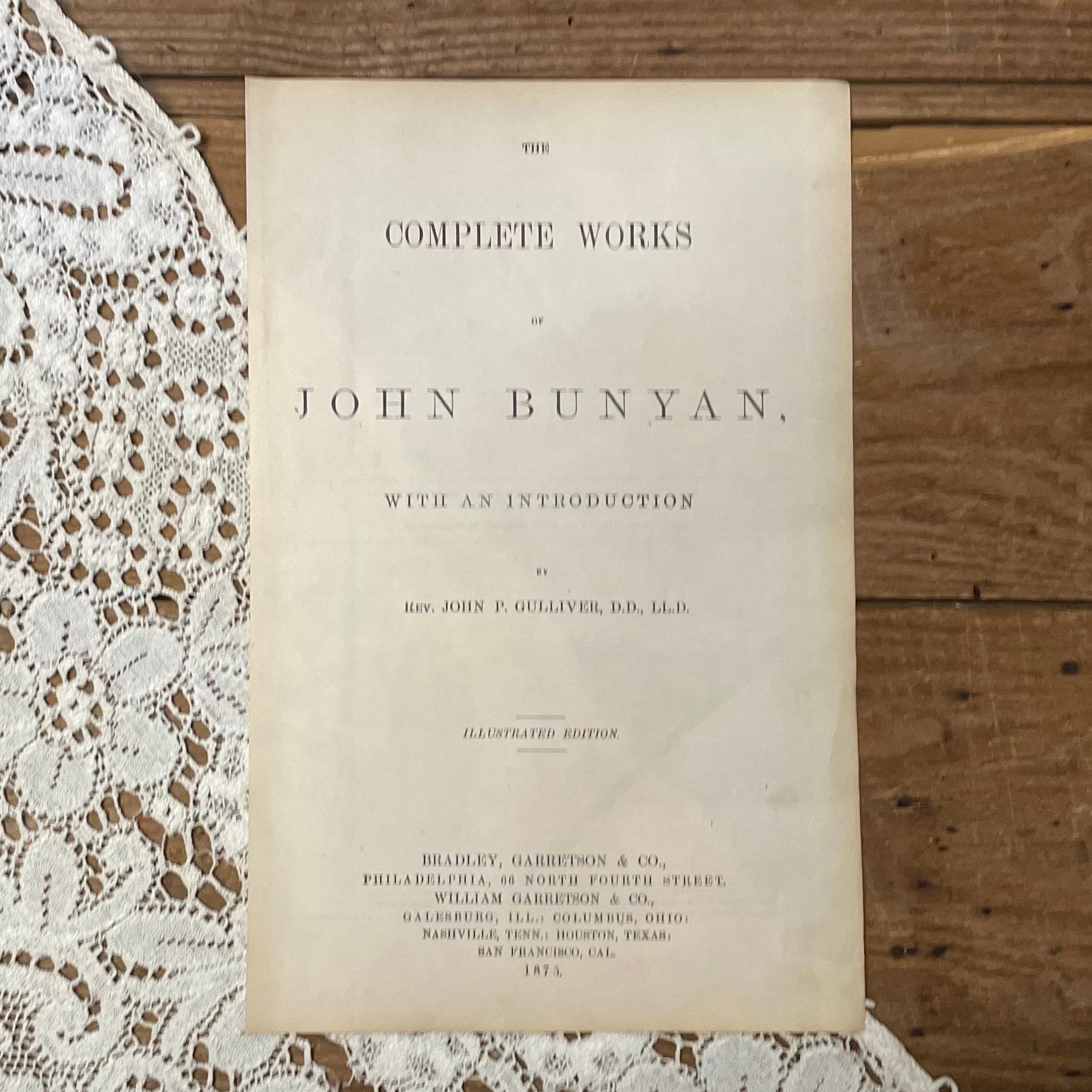 Pilgrims Progress Engraving Gates of the Celestial City John Bunyon ...