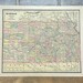 1887 France Map! Europe & Switzerland! Framable Original Lithograph Map ...