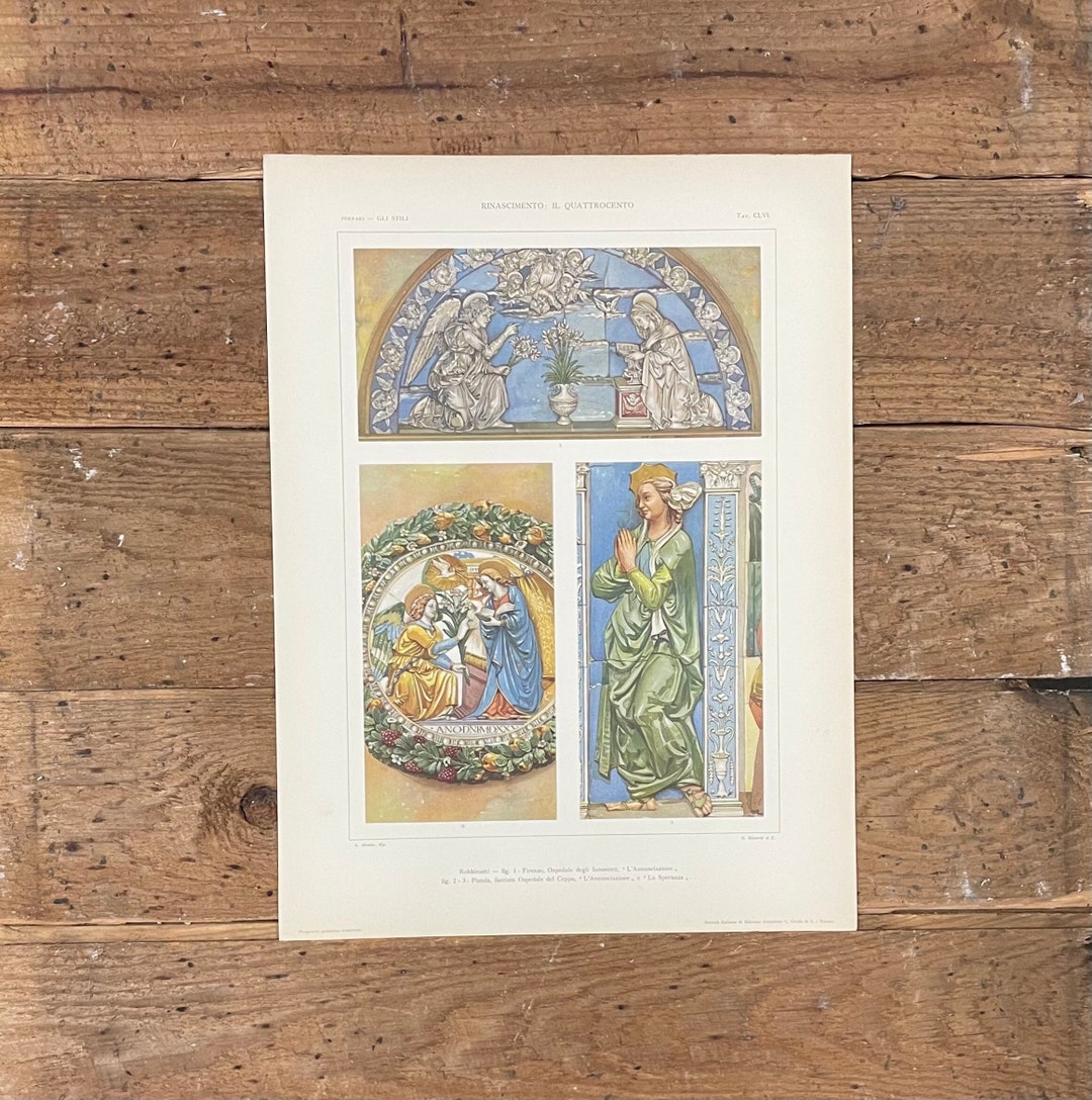 1925 Italian Ornamental Architecture Drawing! Gli Stilo! Framable ...