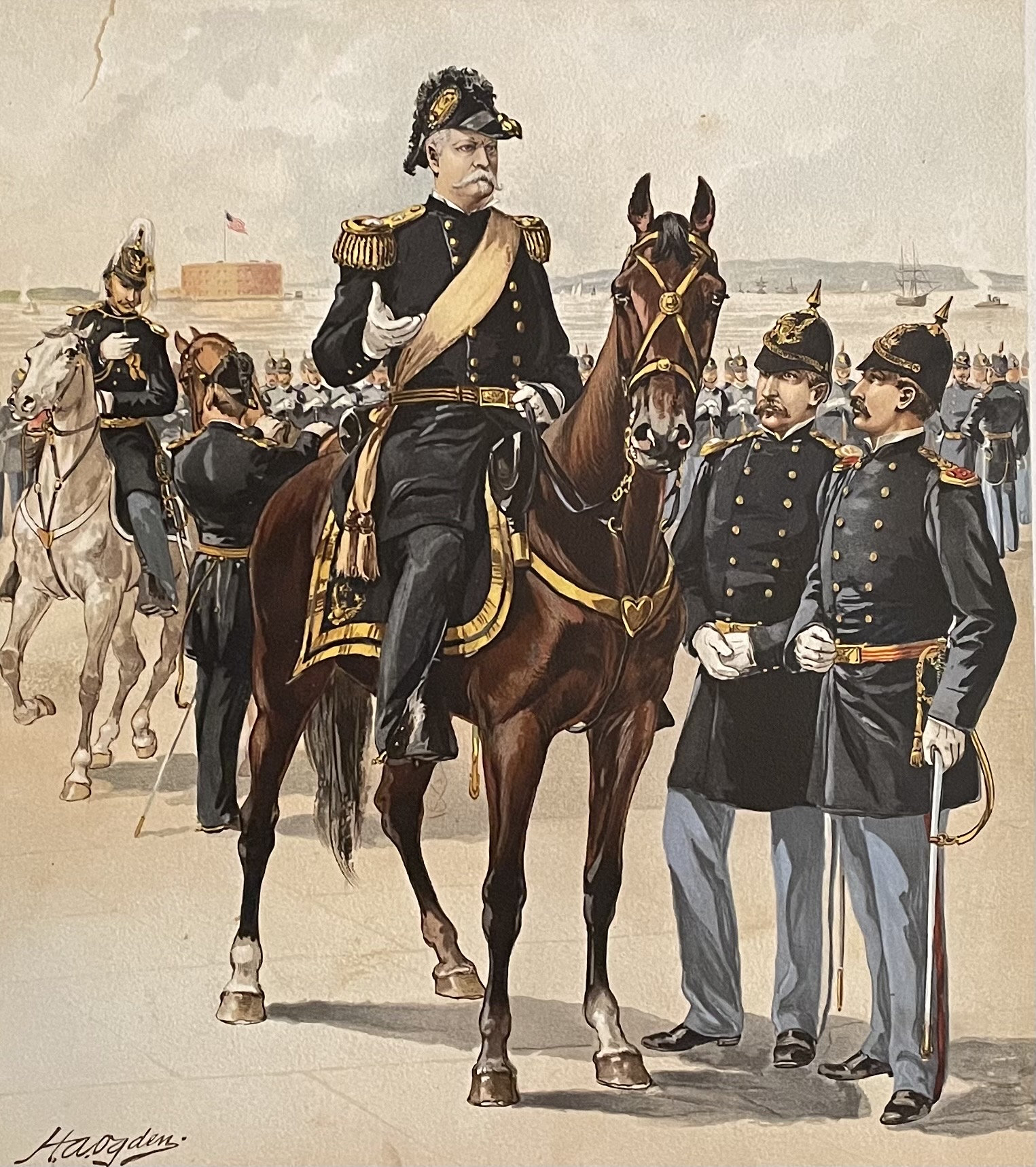 1888 US Army Full Dress Uniforms! Framable Antique Lithographs ...