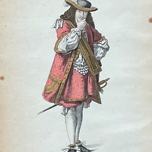 Moliere! Classic French Theatrical Comedy Character! Framable Hand ...