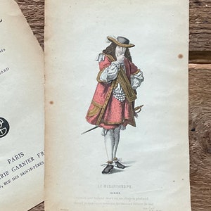 Moliere! Classic French Theatrical Comedy Character! Framable Hand ...