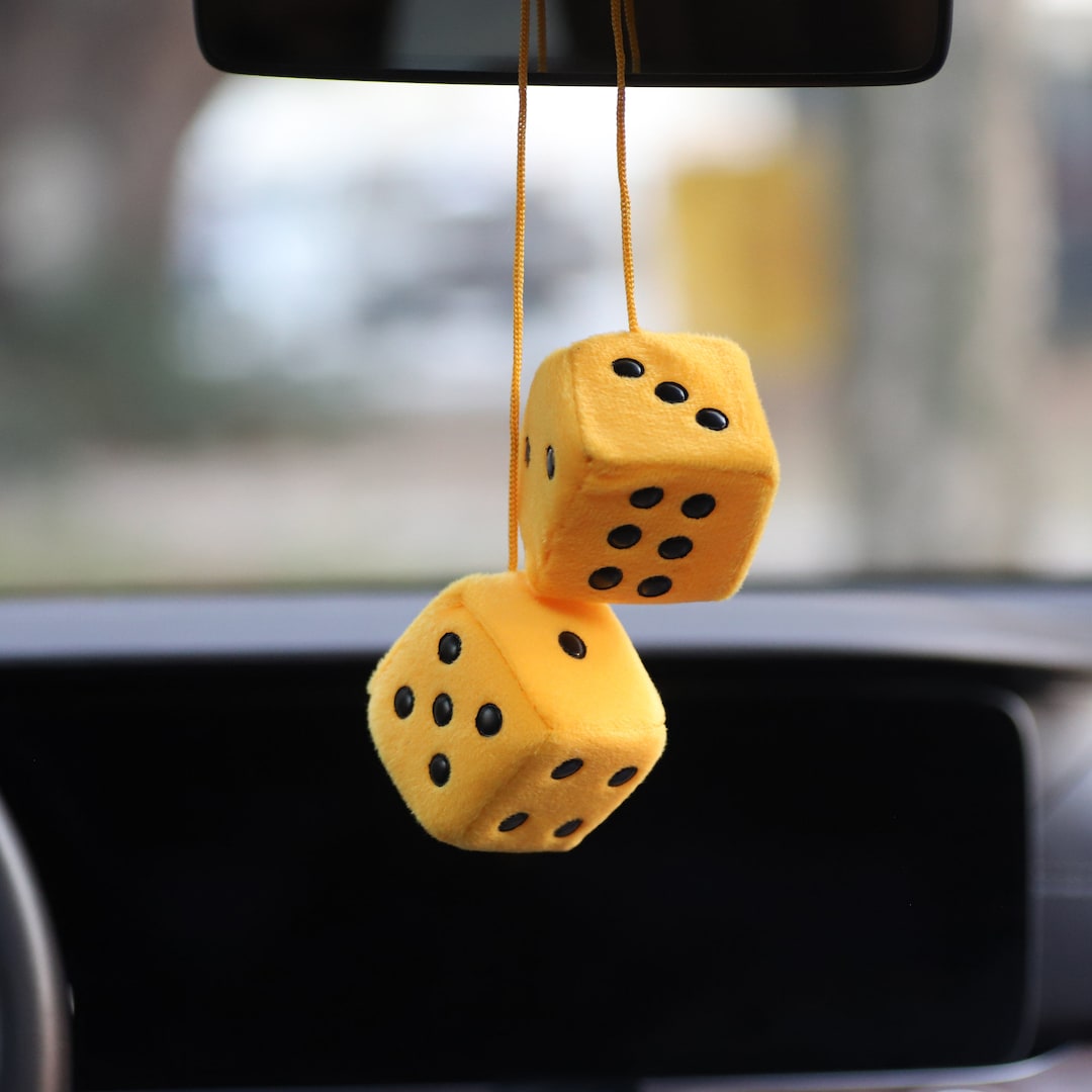 Car Dice Ornament Decor Rear View Mirror Dice Mirror Hangings - Etsy