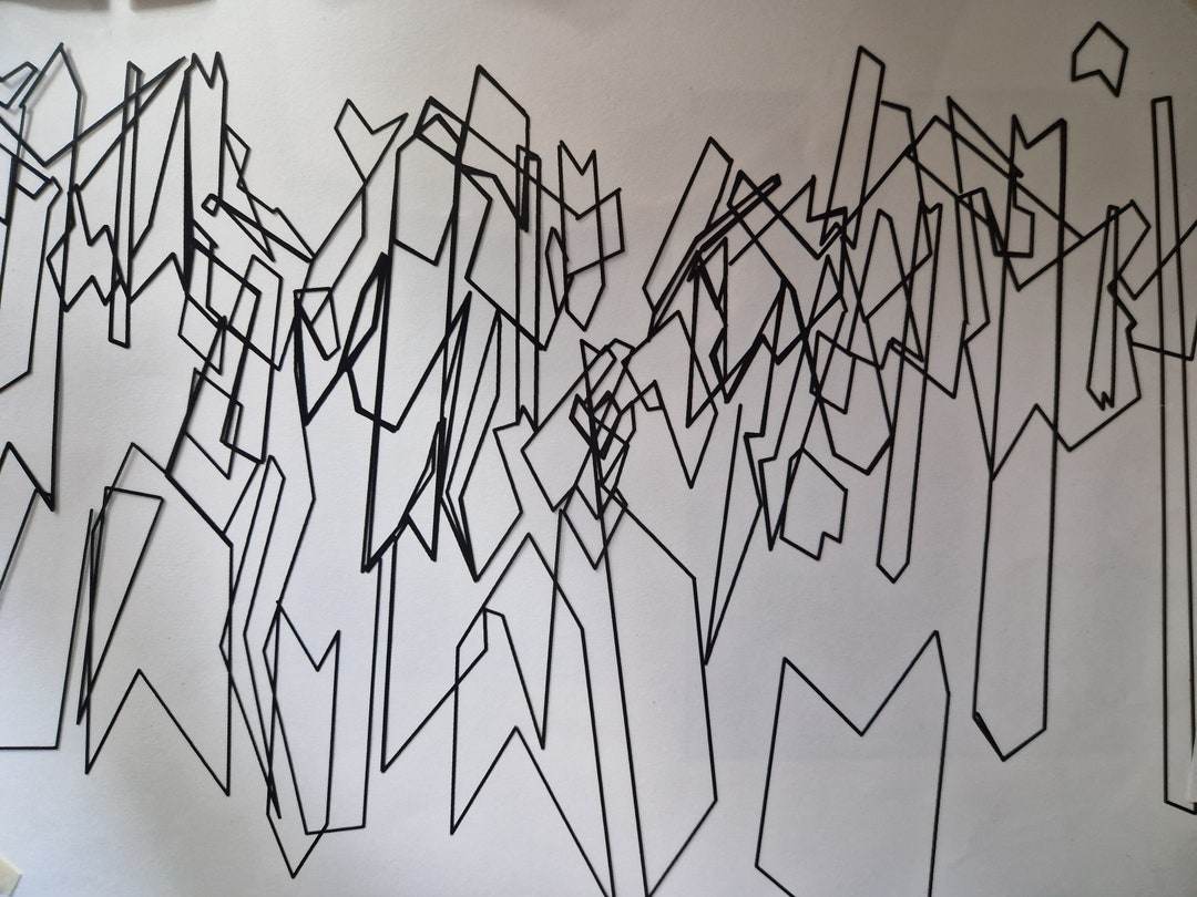 Abstract Screen Print - Etsy