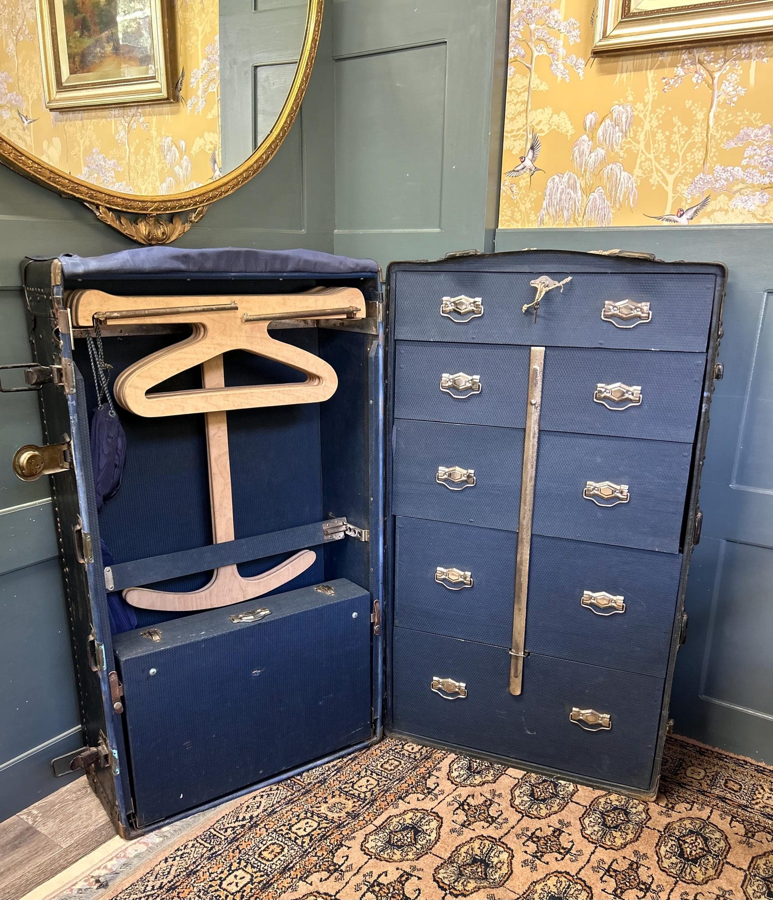 Antique Wardrobe Steamers Trunk - Etsy UK