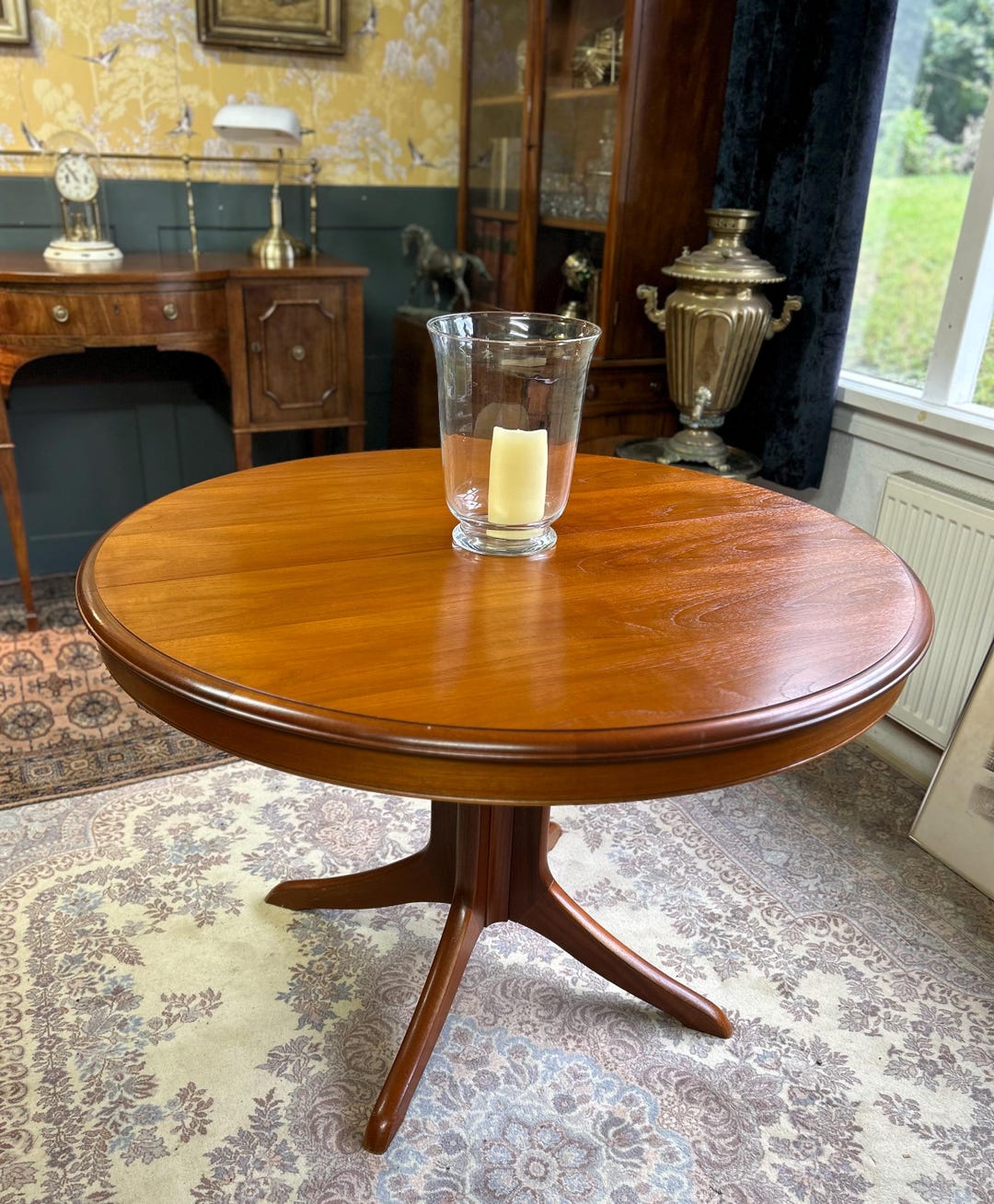 Vintage Stag Teak Circular Extending Dining Table - Etsy