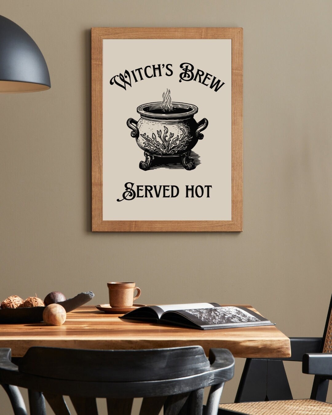 Witch's Brew, Black Cauldron, Witches Brew Sign, Halloween Quote ...