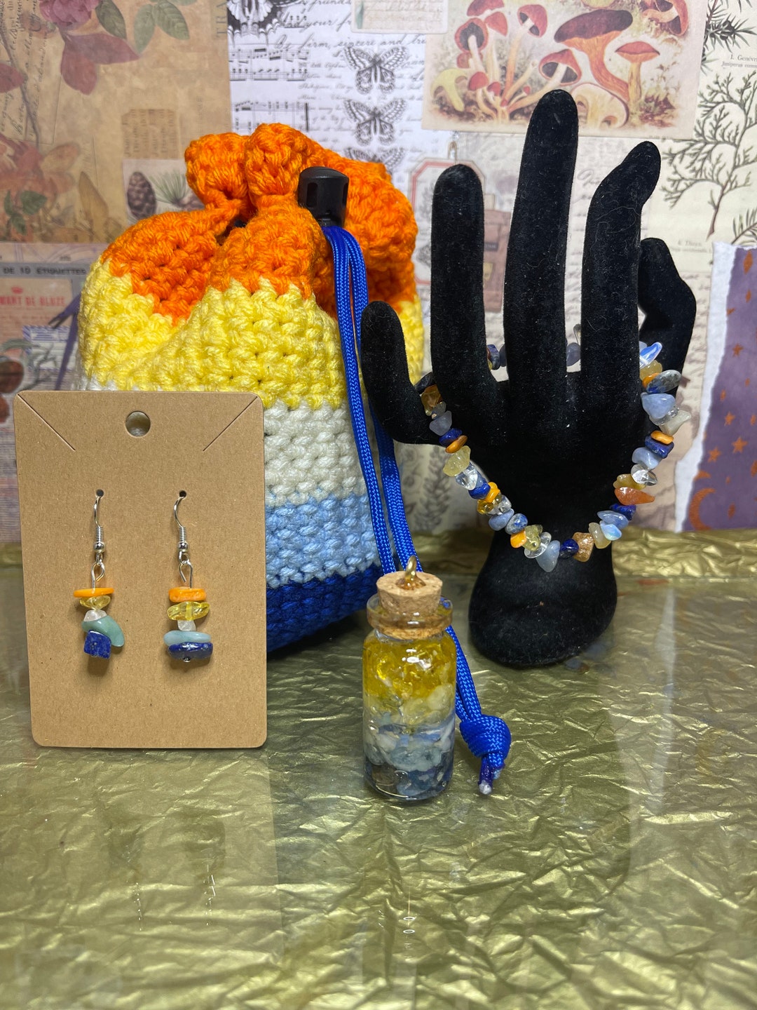 Aroace Pride Total Collection Dice Bag, Earrings, Necklace, Bracelet - Etsy