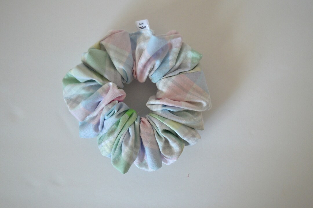 Pastel Flannel Scrunchie Spring Collection, Easter Colors - Etsy
