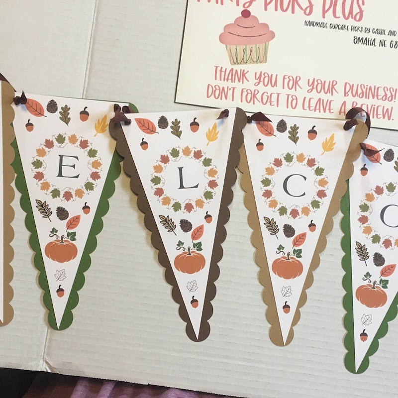 Fall Birthday Banner - Etsy