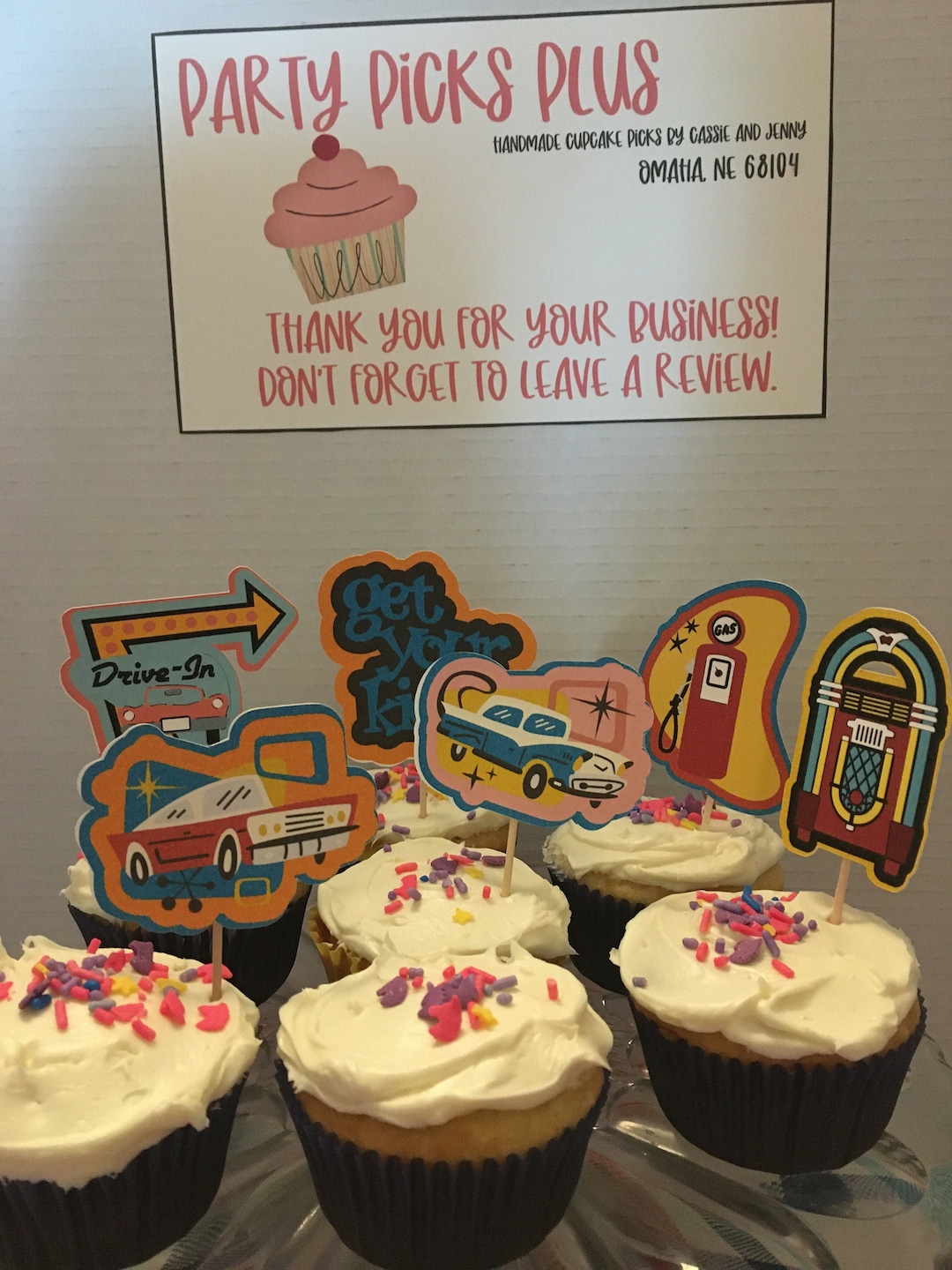 Route 66 Cupcake Toppers/picks - Etsy