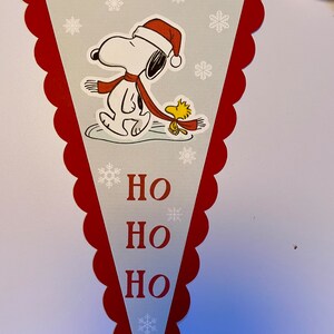 Snoopy Christmas Banner - Etsy