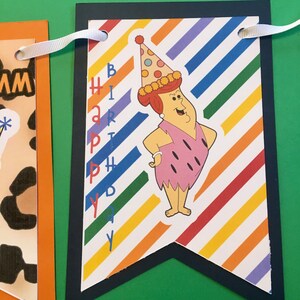 Flintstones Birthday Banner - Etsy