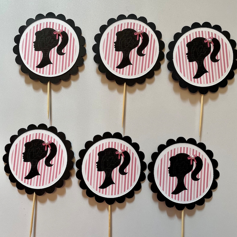 Barbie Cupcake Toppers - Etsy