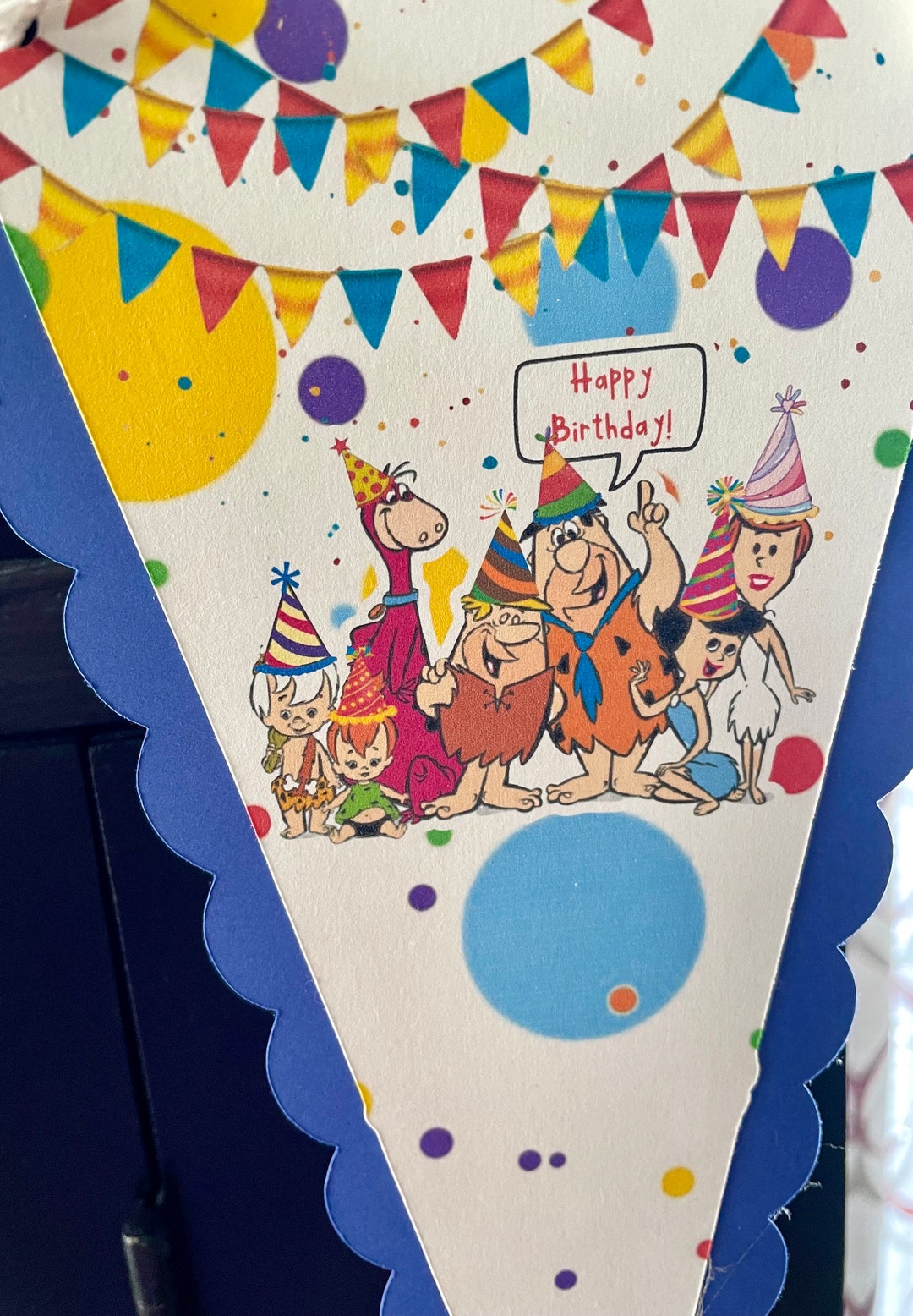 Flintstones-penant Birthday Banner - Etsy