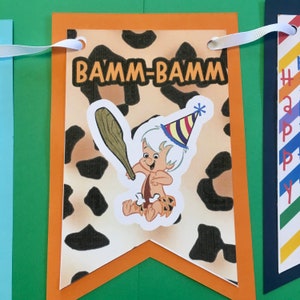 Flintstones Birthday Banner - Etsy