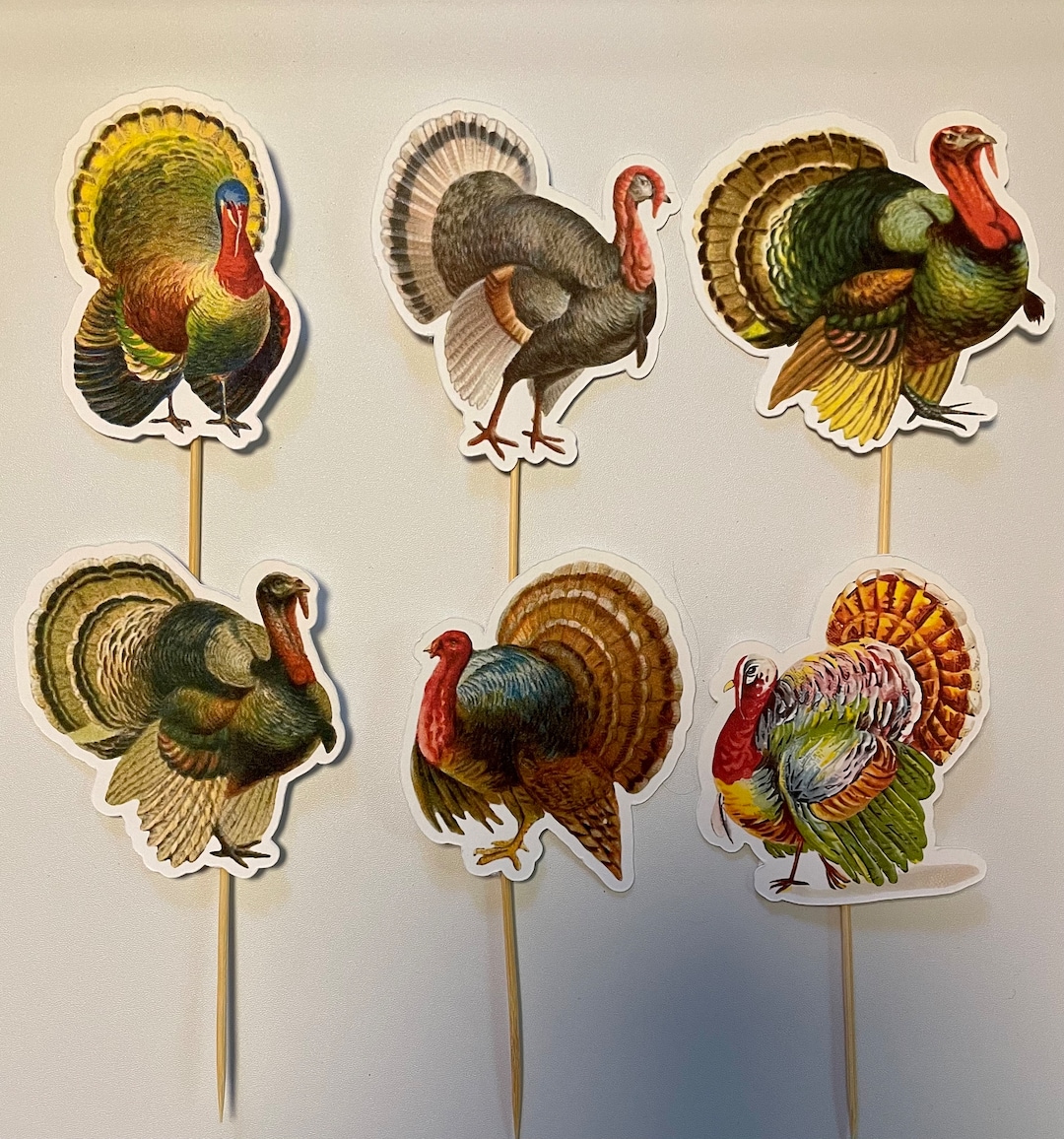 Thanksgiving Turkey Party Picks - Etsy
