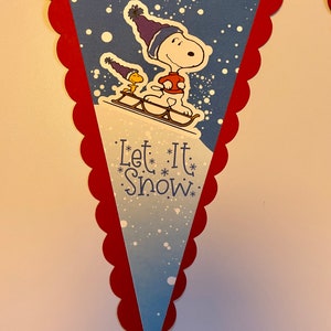 Snoopy Christmas Banner - Etsy
