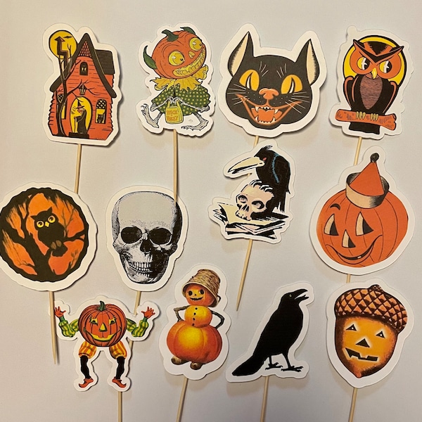 Halloween Cupcake Toppers - Etsy
