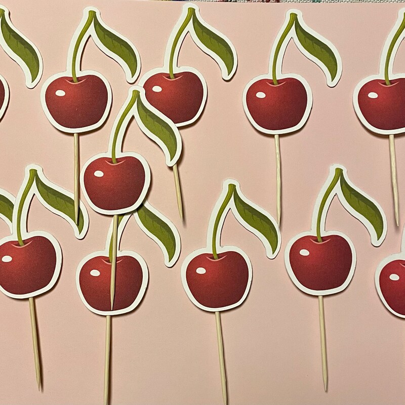 Cherry Red Toppers - Etsy