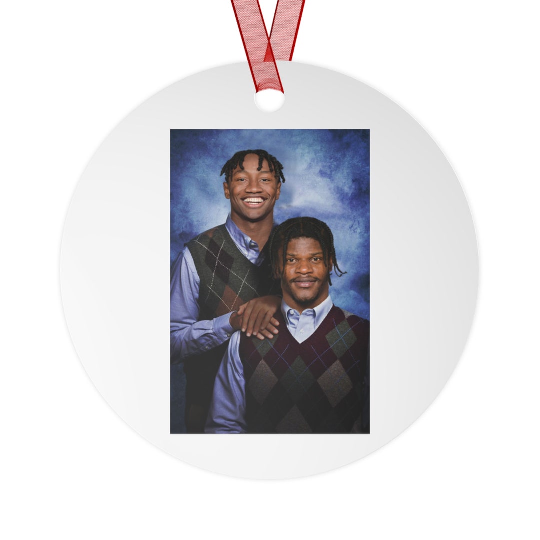 Lamar Jackson Zay Flowers Baltimore Ravens Ornaments Christmas Gift ...