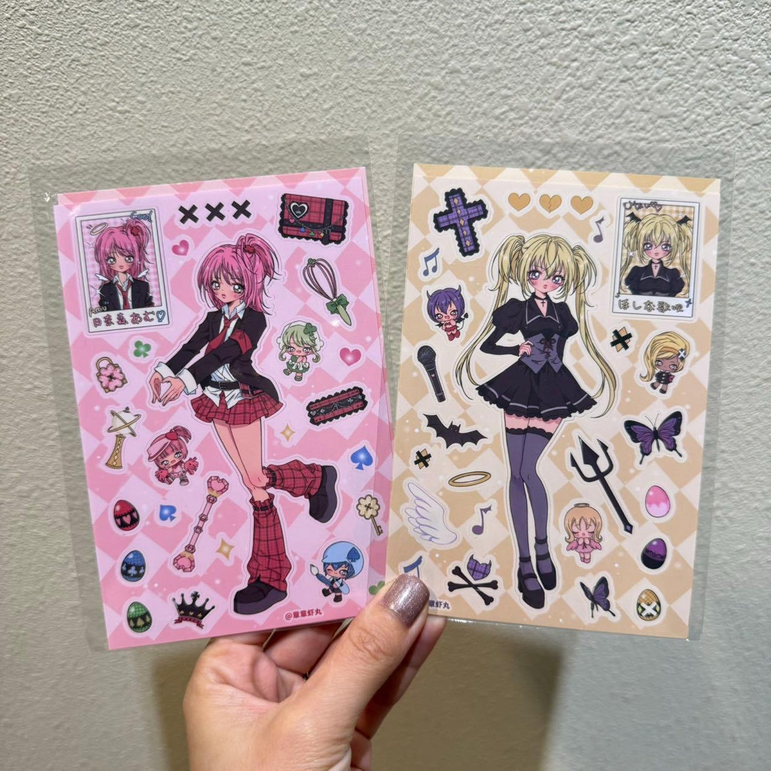 Shugo Chara! Sticker Set: Original Artwork, Holographic PVC (4x6 In) - Etsy