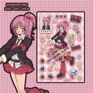 Shugo Chara! Sticker Set: Original Artwork, Holographic PVC (4x6 In) - Etsy