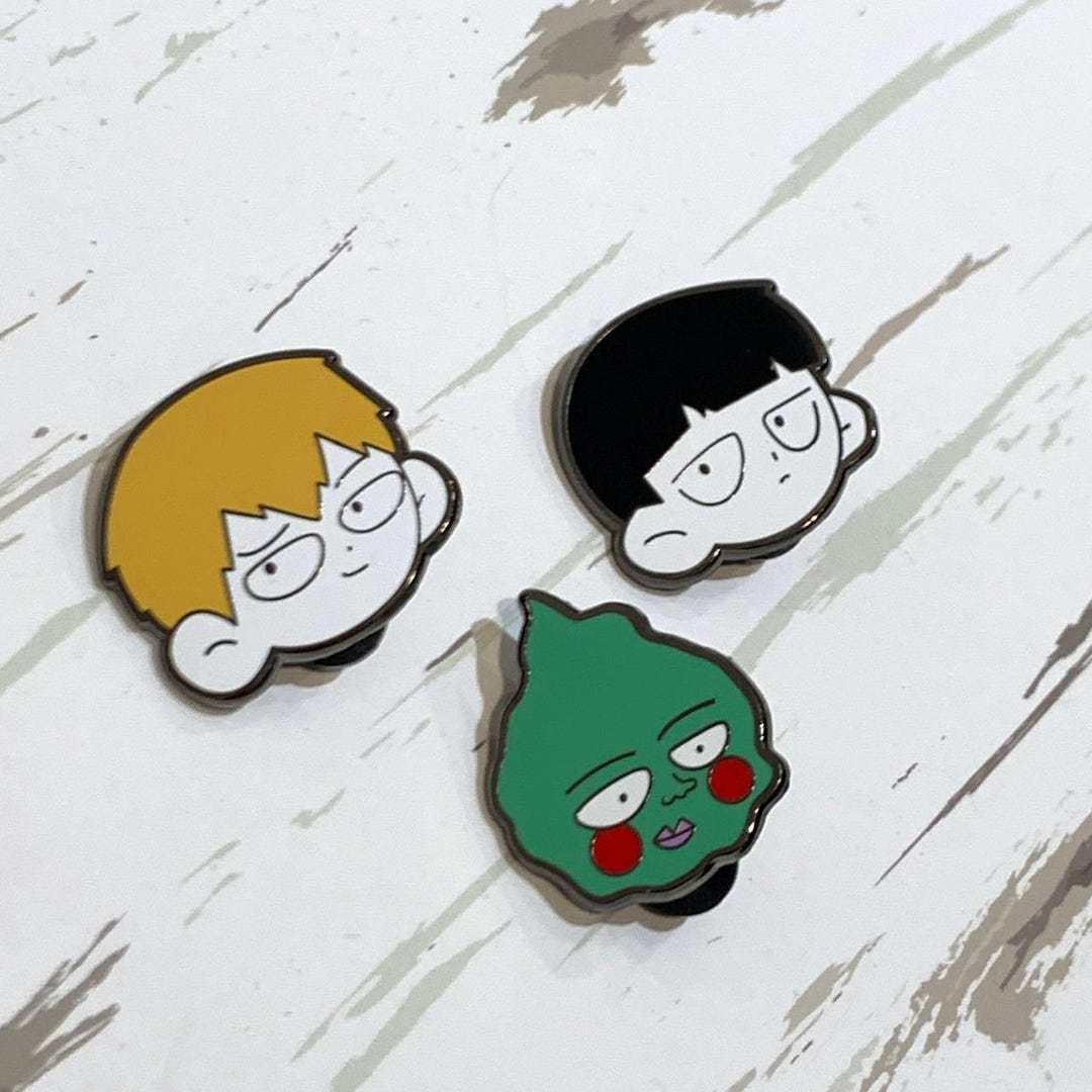 Chibi Mob Psycho 100 Metal Pins - Etsy