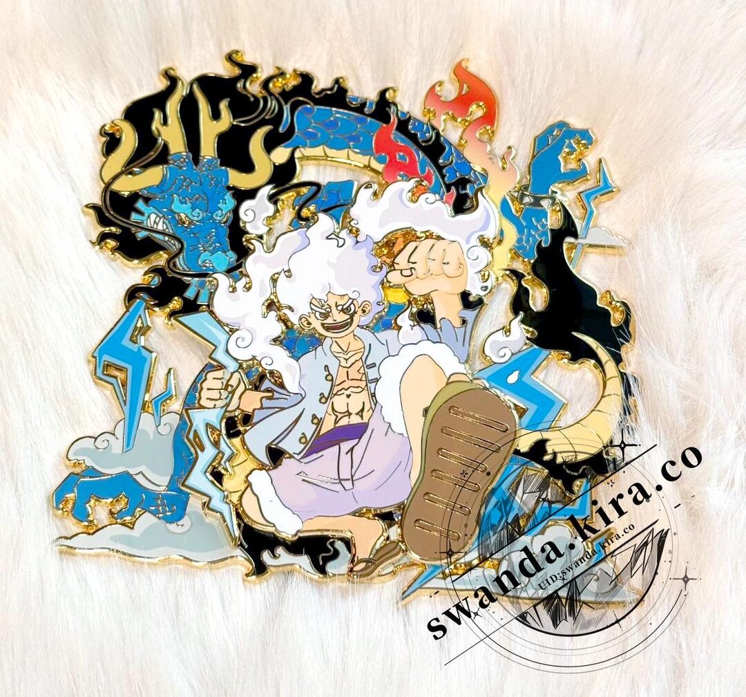 Limited Edition Luffy Enamel Pin: XL Anime Pirate Captain Badge - Etsy