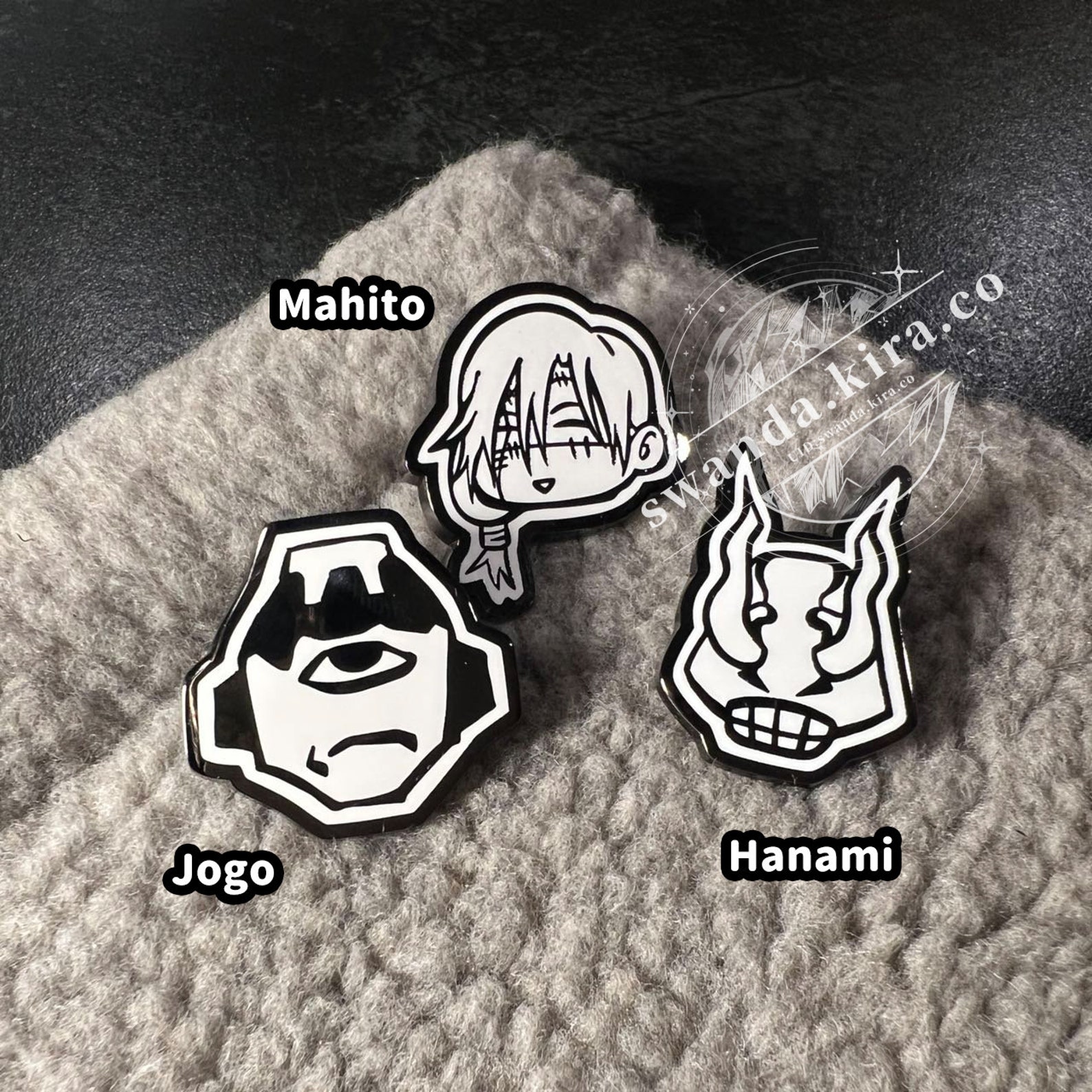 Jujutsu Anime Chibi Head Hard Enamel Pin - Etsy
