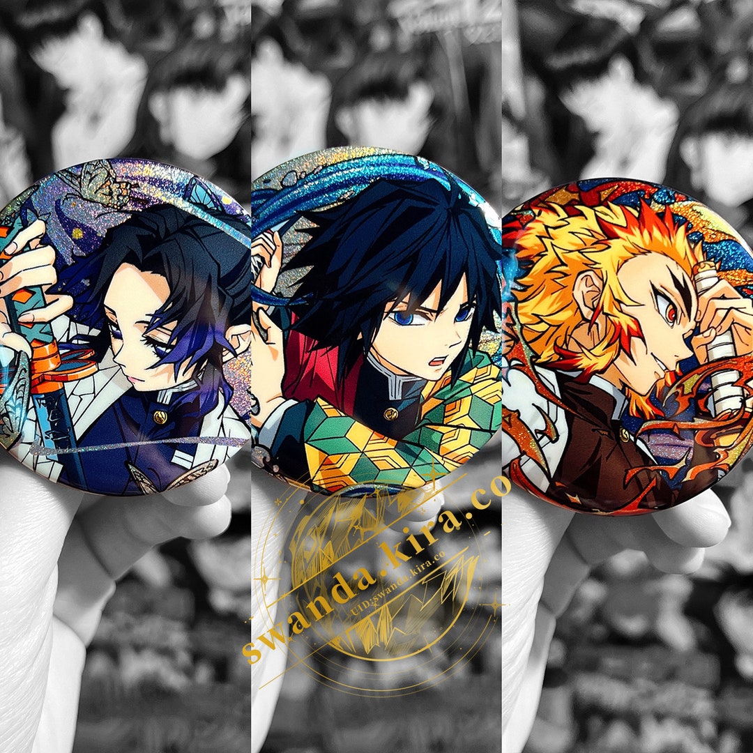Anime DS Shiny Hashira Badges - Etsy