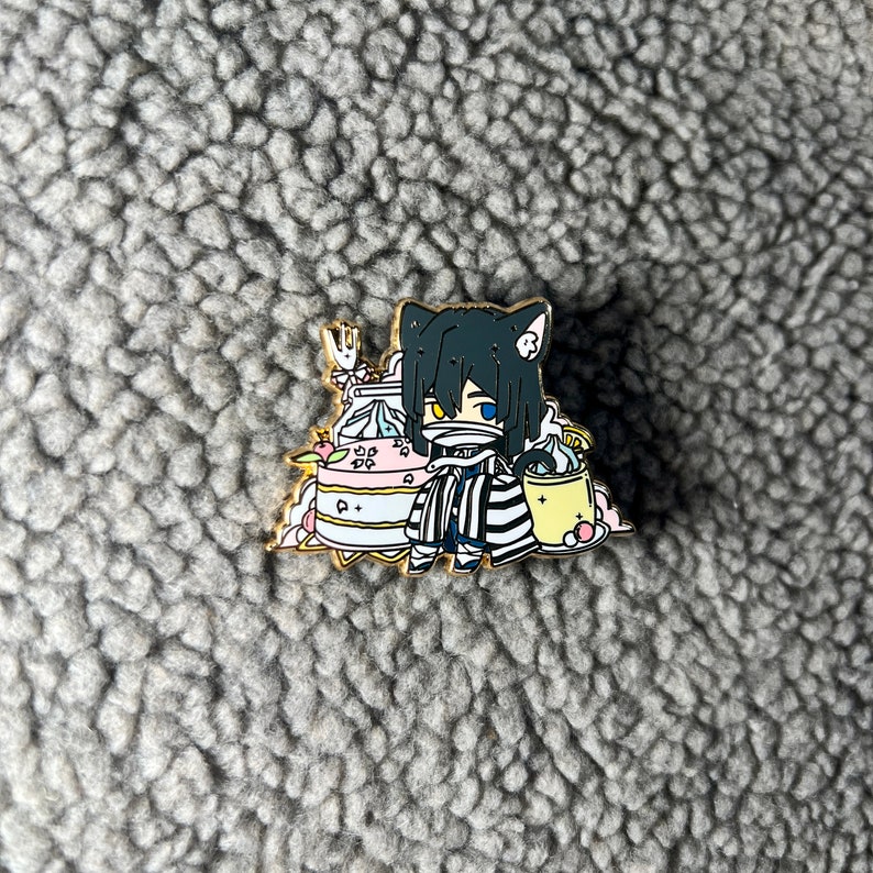 Kitty X Hashira Hard Enamel Pin - Etsy