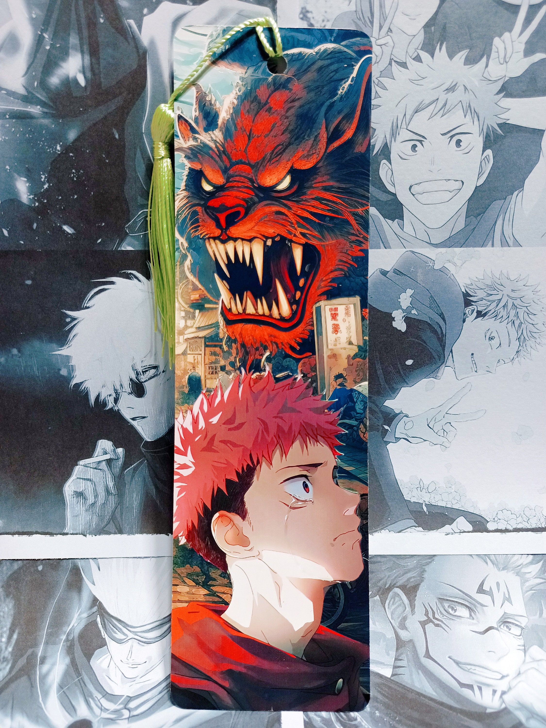 Anime Kaisen Bookmarks Adorable High Glossy Laminated Anime 4 Pack ...
