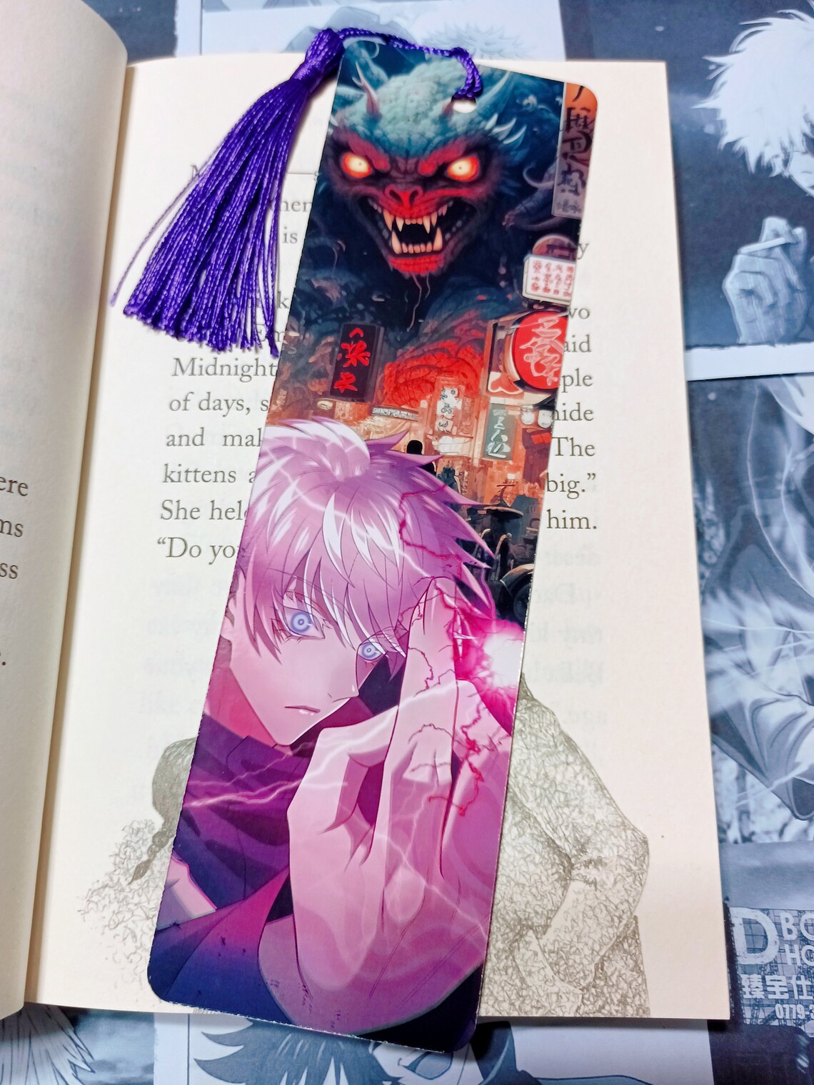 Anime Kaisen Bookmarks Adorable High Glossy Laminated Anime 4 Pack ...