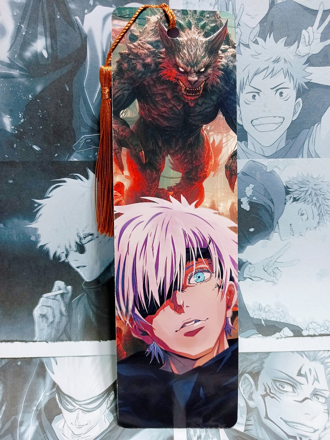 Anime Kaisen Bookmarks Adorable High Glossy Laminated Anime 4 Pack ...