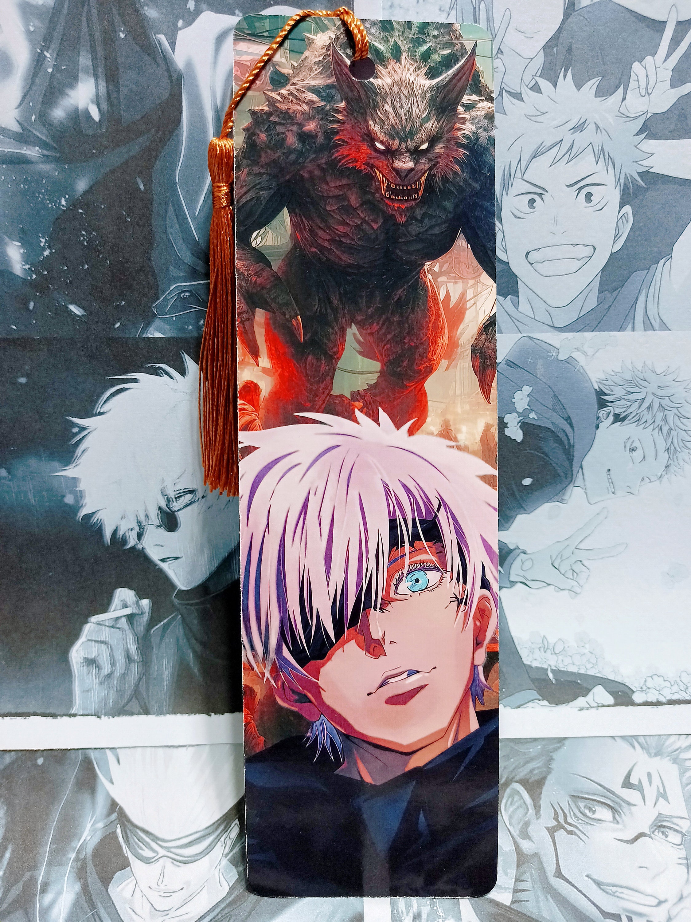 Anime Kaisen Bookmarks Adorable High Glossy Laminated Anime 4 Pack ...