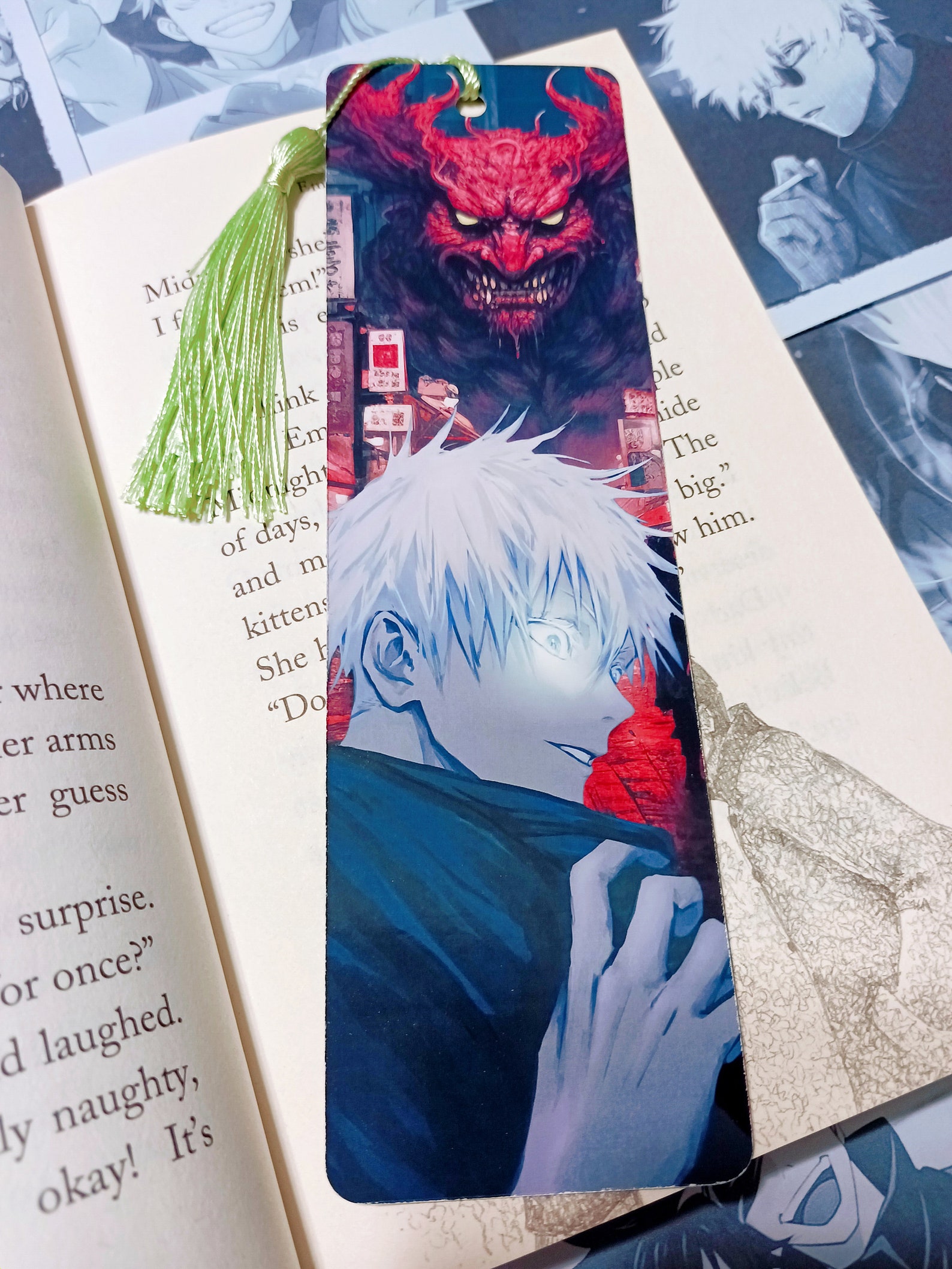 Anime Kaisen Bookmarks | Adorable High Glossy Laminated Anime 4 Pack ...
