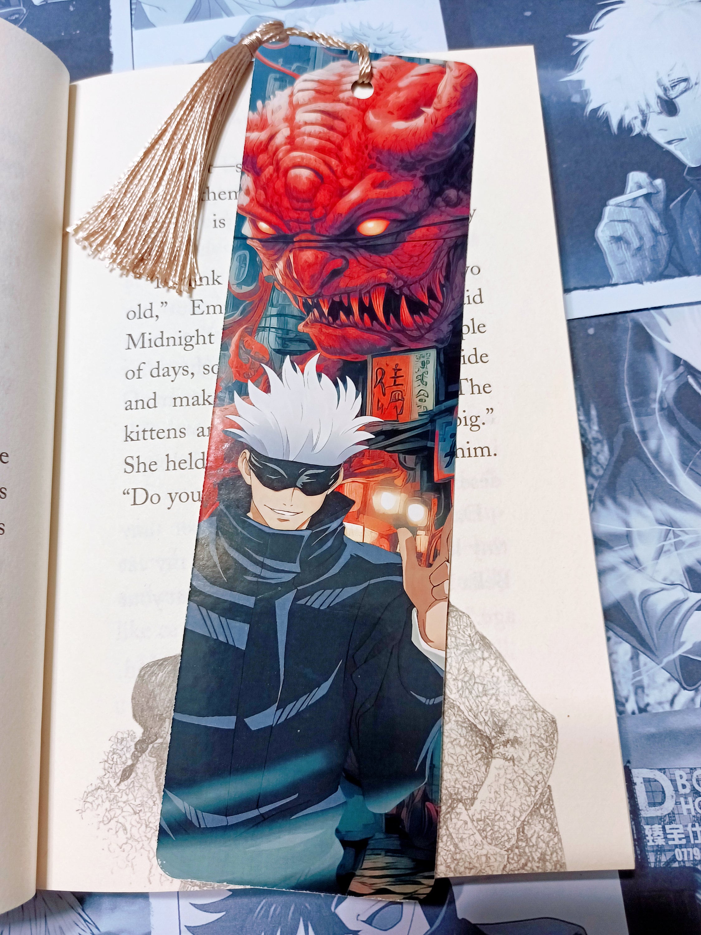 Anime Kaisen Bookmarks | Adorable High Glossy Laminated Anime 4 Pack ...