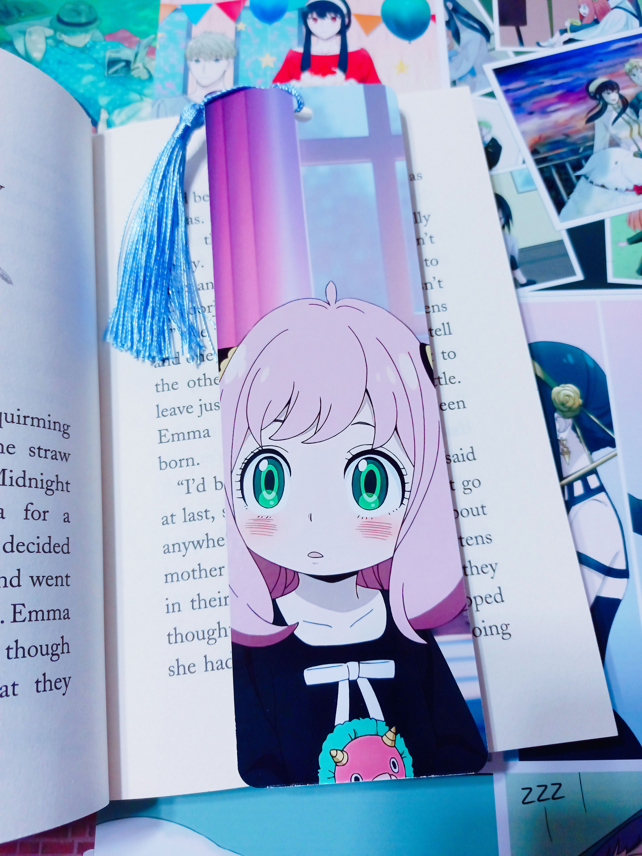 Anime Spy Bookmarks Adorable High Glossy Laminated Anime 4 Pack ...