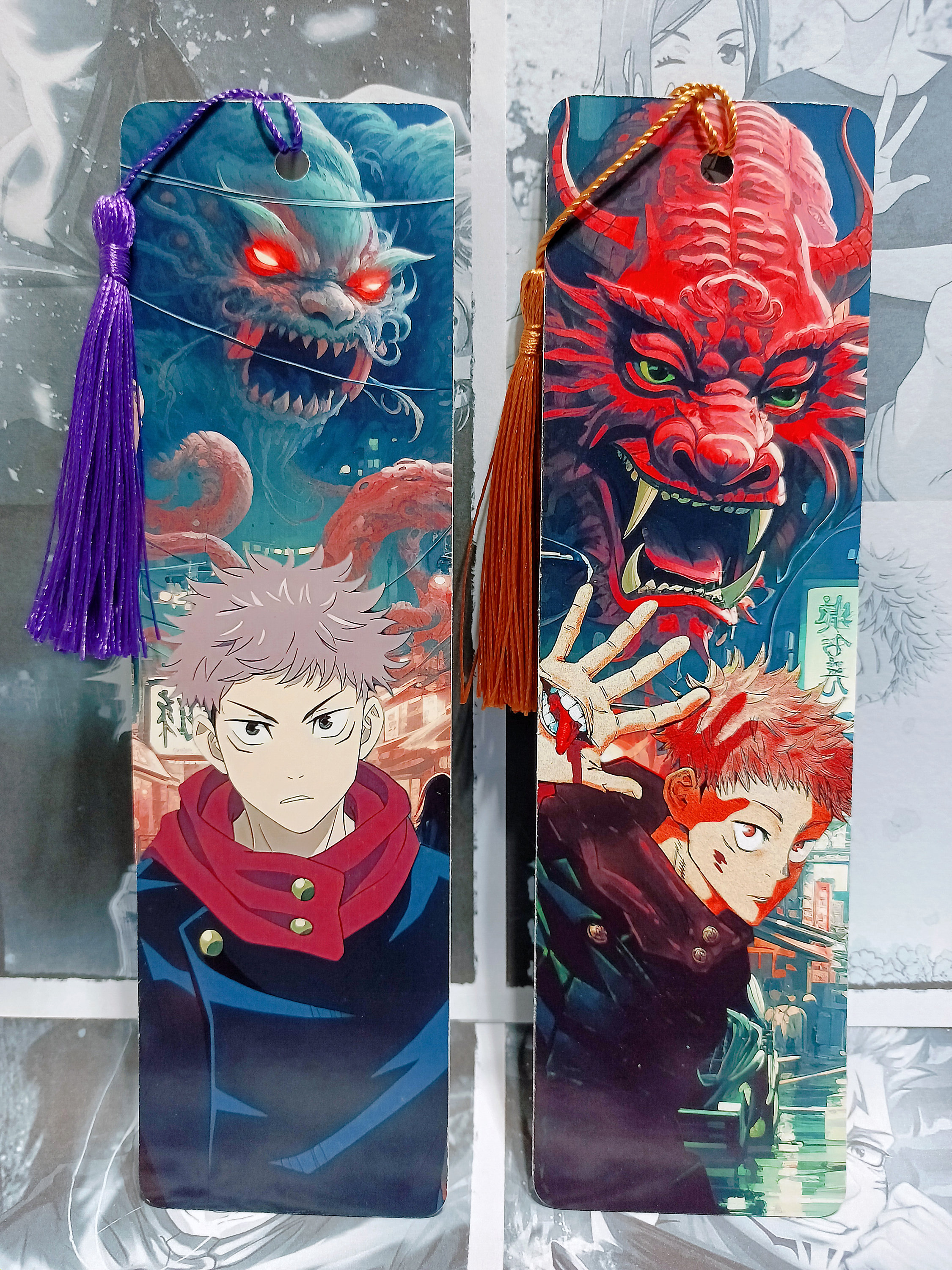 Anime Kaisen Bookmarks | Adorable High Glossy Laminated Anime 4 Pack ...