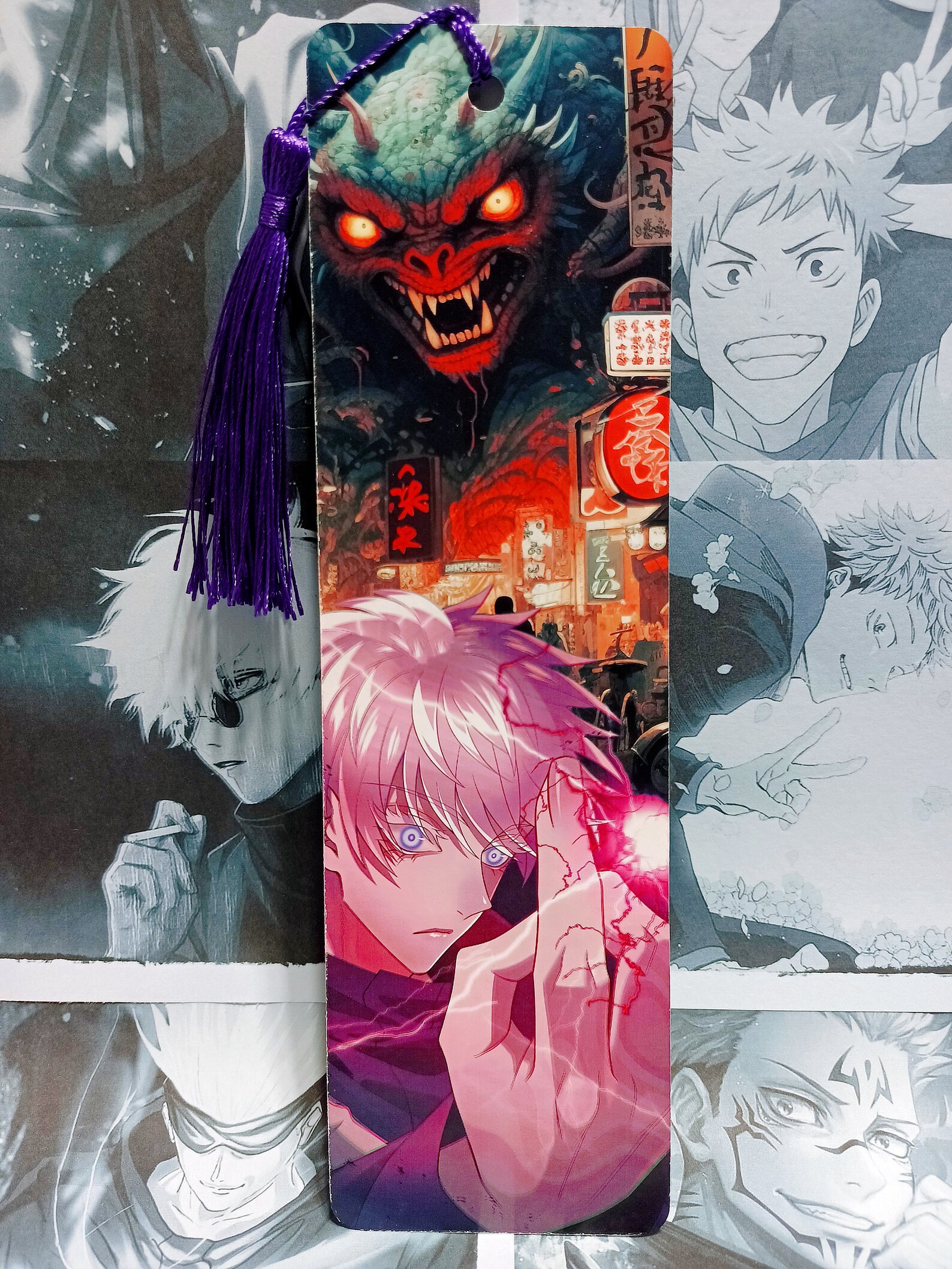 Anime Kaisen Bookmarks | Adorable High Glossy Laminated Anime 4 Pack ...