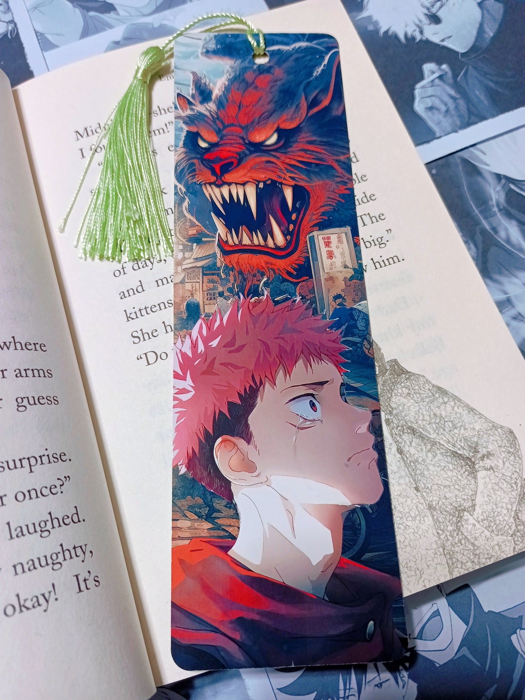 Anime Kaisen Bookmarks | Adorable High Glossy Laminated Anime 4 Pack ...