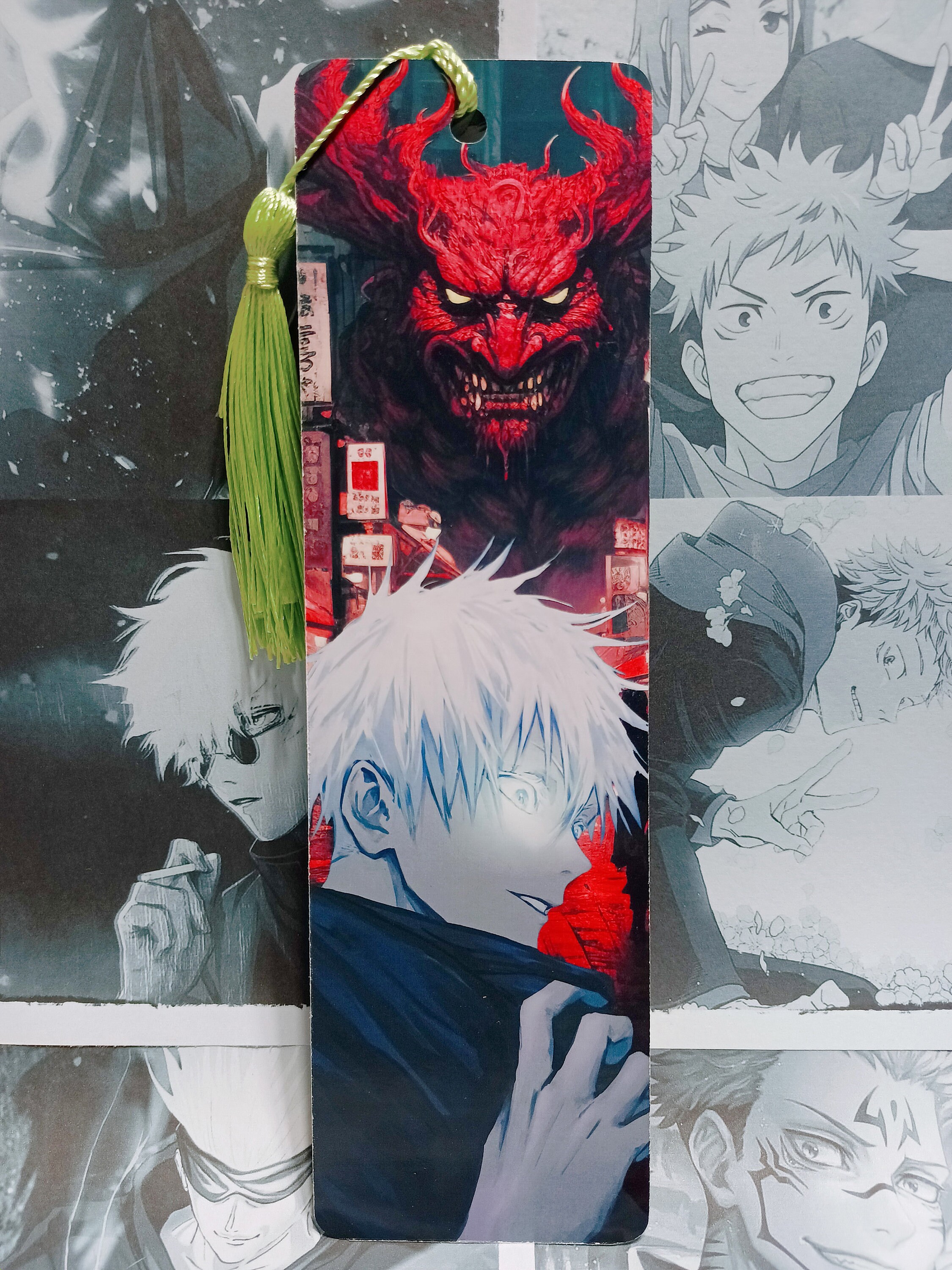 Anime Kaisen Bookmarks Adorable High Glossy Laminated Anime 4 Pack ...