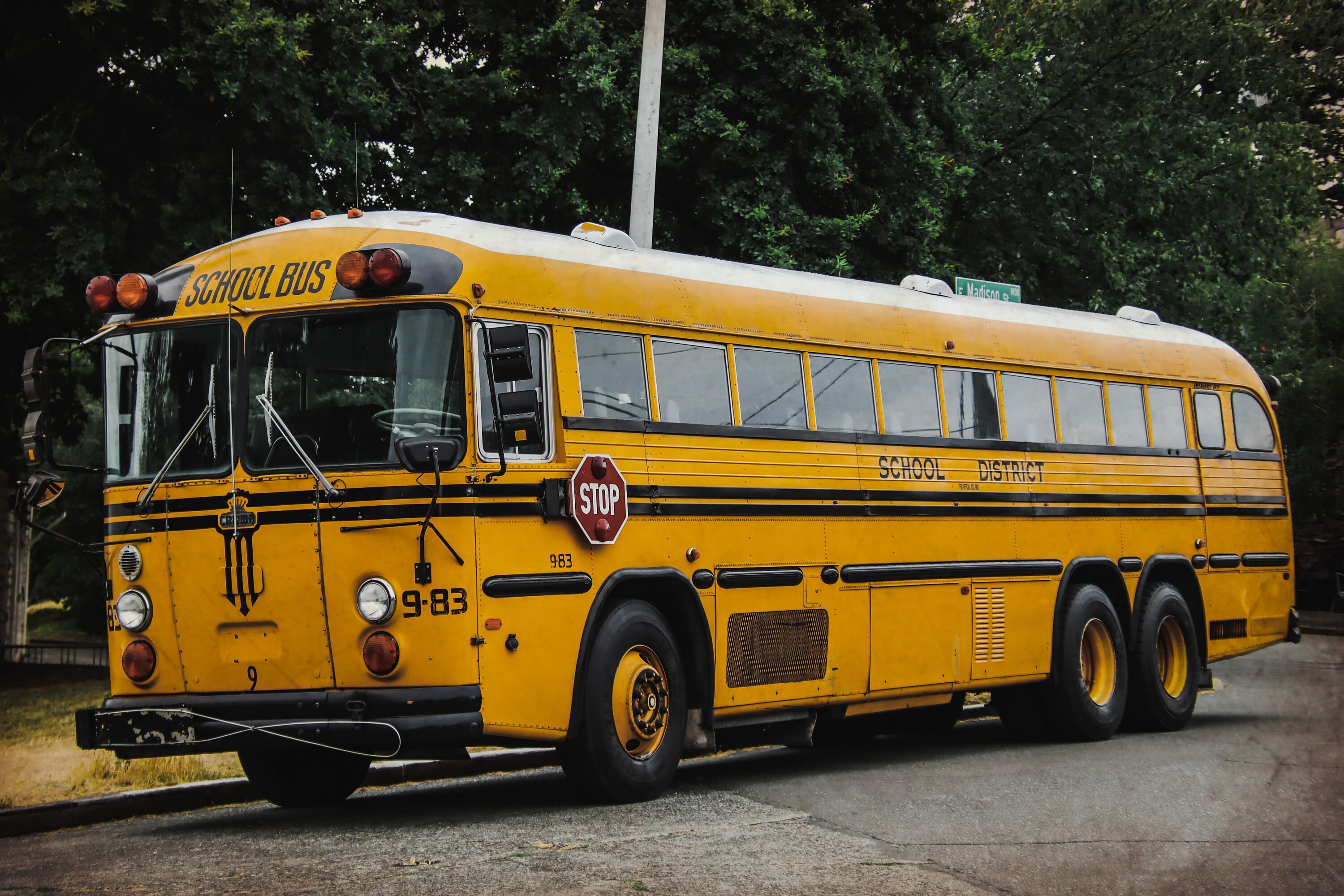 Retro Yellow Bus- Digital Photograph and Product of Seattle - Etsy